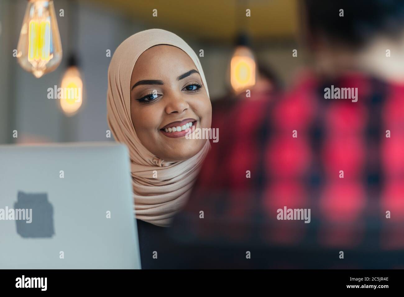 Serious muslim girl in hijab hi-res stock photography and images - Alamy