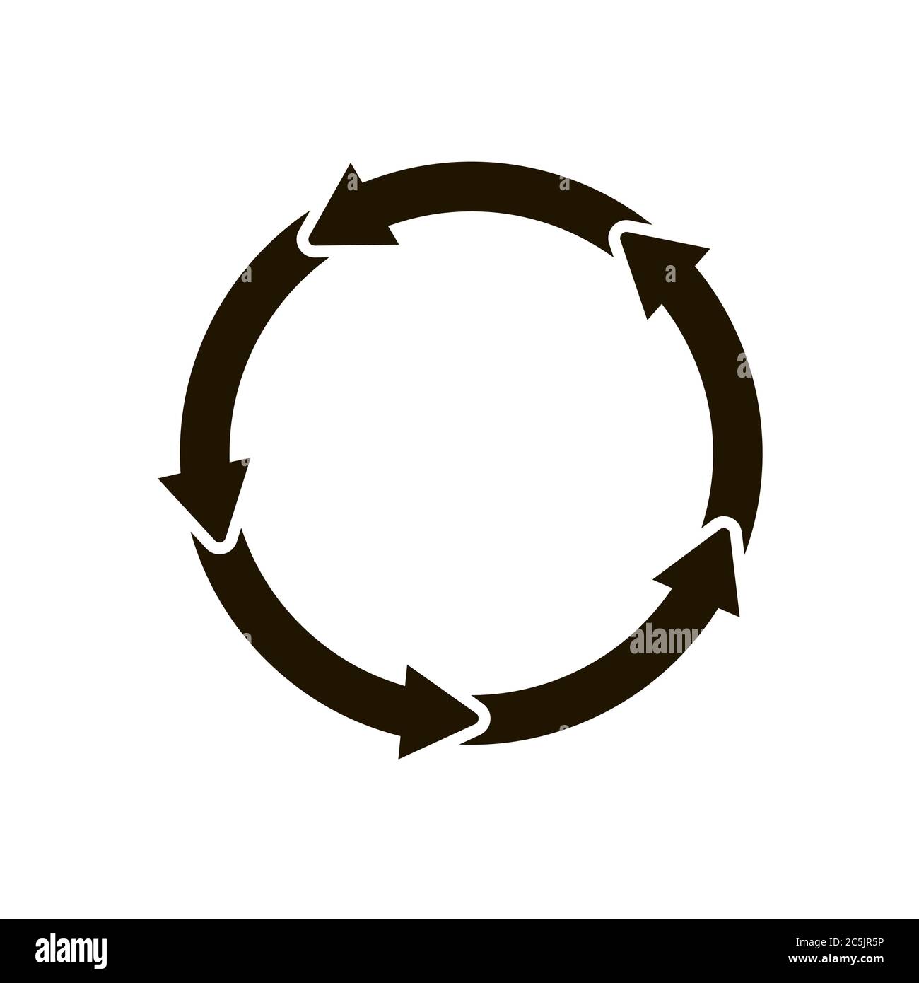 Arrows cycle icon in trendy flat style isolated on white background ...