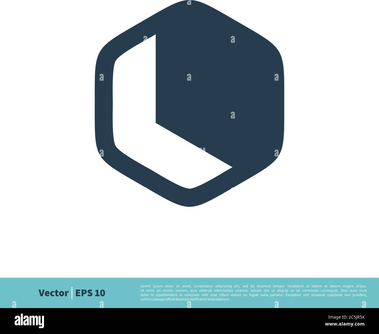 Letter L Hexagon Shape Icon Vector Logo Template Illustration Design ...