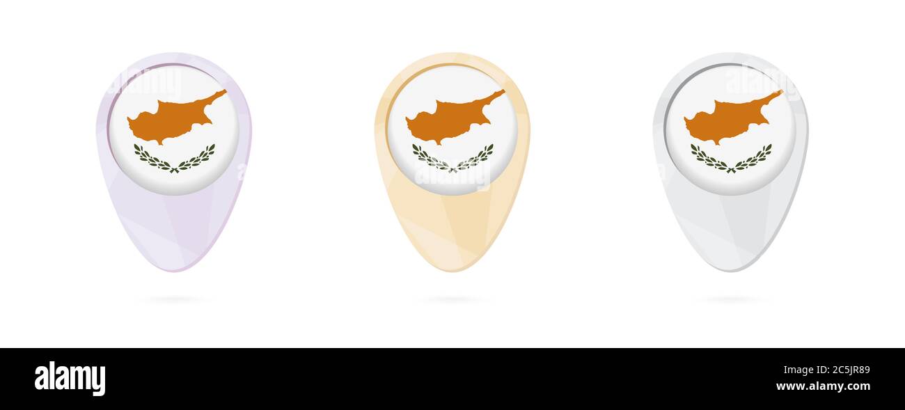 Cyprus pixel flag map hi-res stock photography and images - Alamy