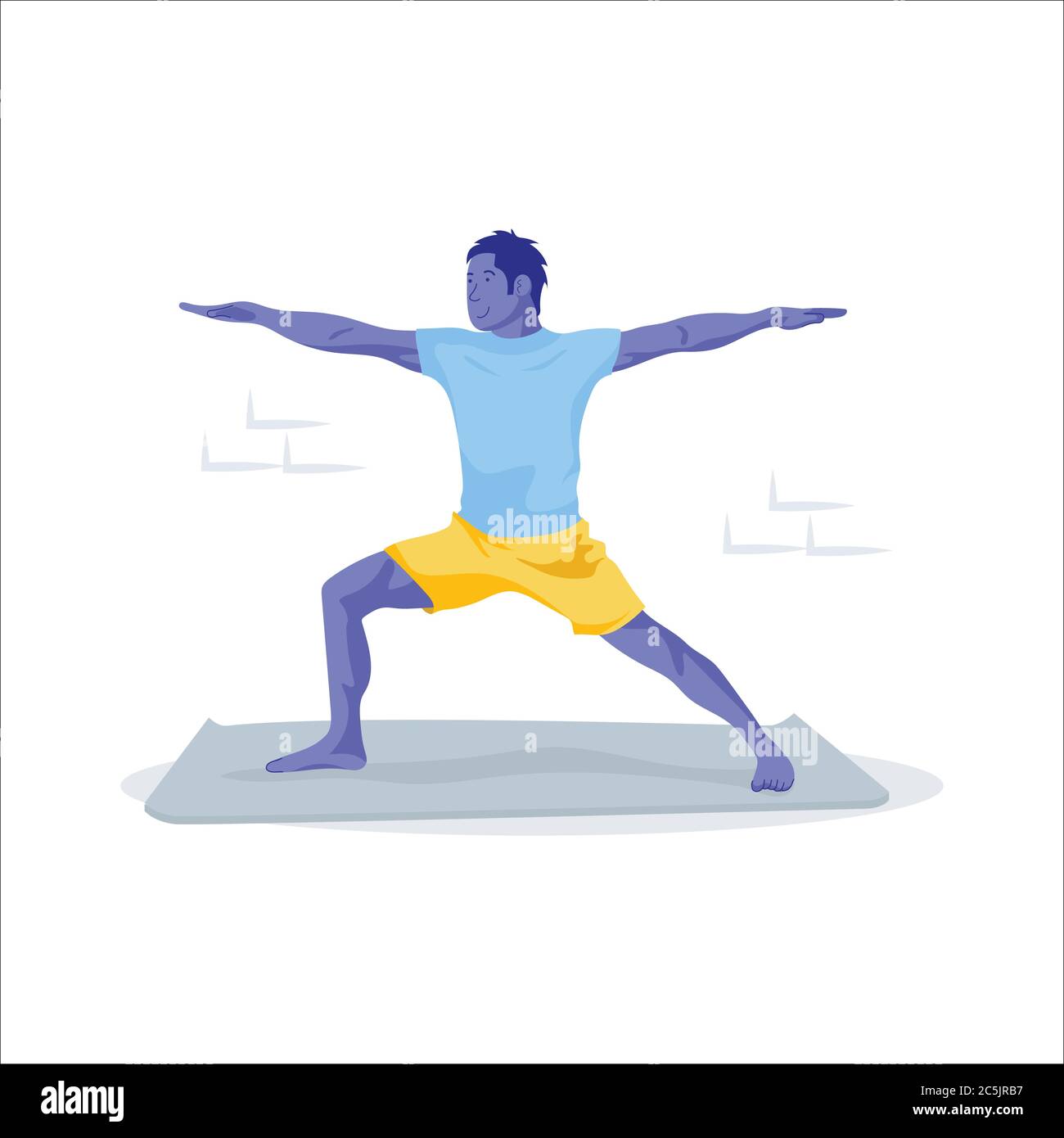 Yoga breathing pose Stock Vector Images - Alamy