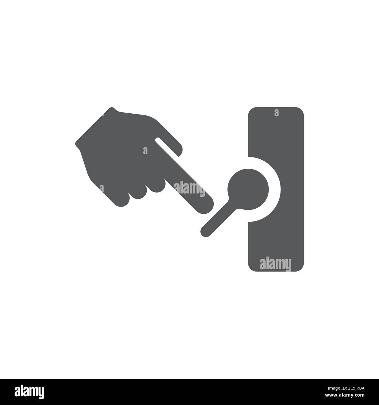 Switch off after use vector icon symbol energy saving isolated on white ...