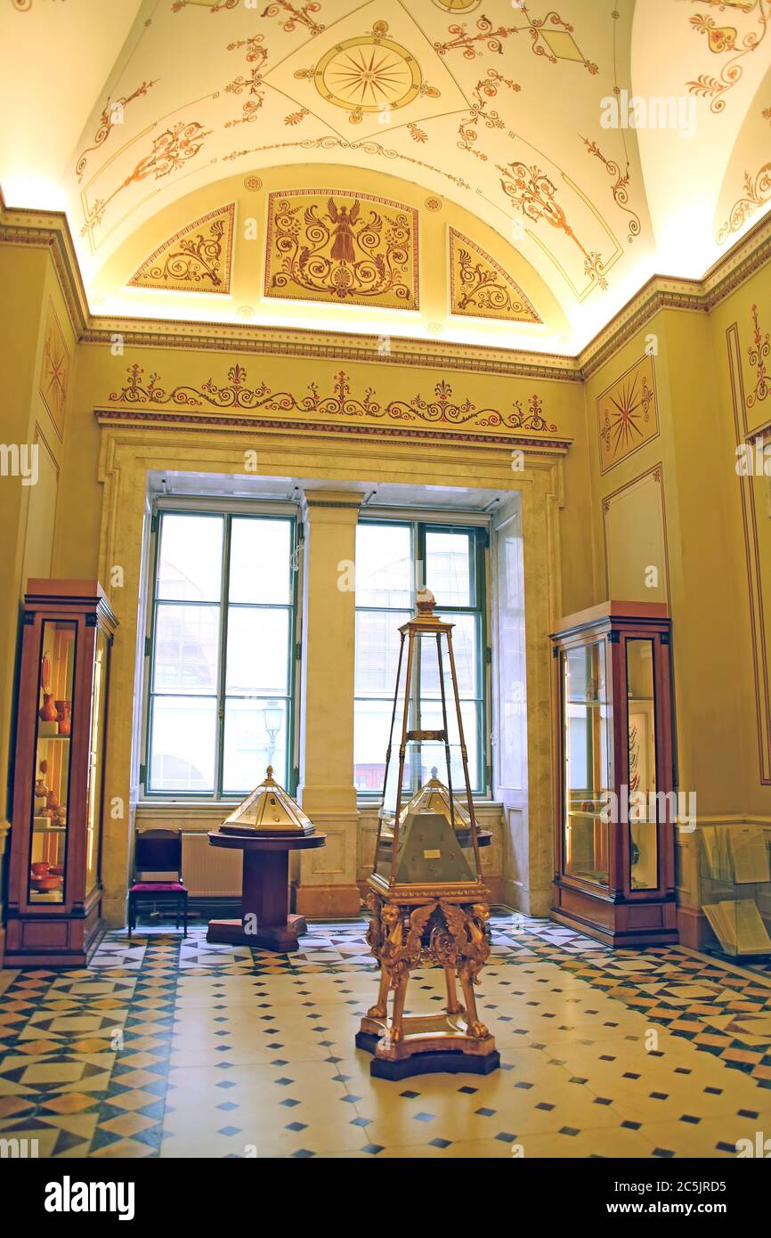 The Pompeian Room, State Hermitage Museum, St Petersburg, Russia Stock ...