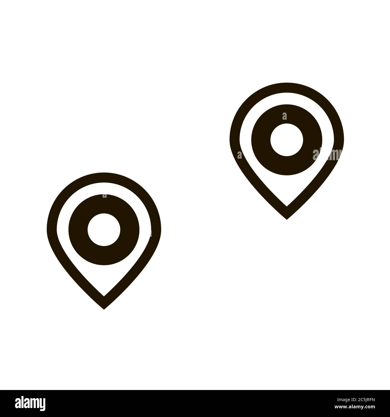 Location mark icon in trendy flat style isolated. Eps 10 Stock Vector ...