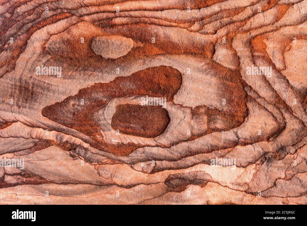 Jordan, Petra, Iron and manganese oxides as well as hydroxide minerals ...