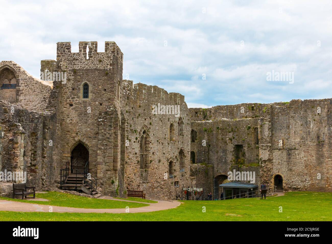 Interior of Chepstow Castle, Gwent, Wales, Uk Stock Photo - Alamy