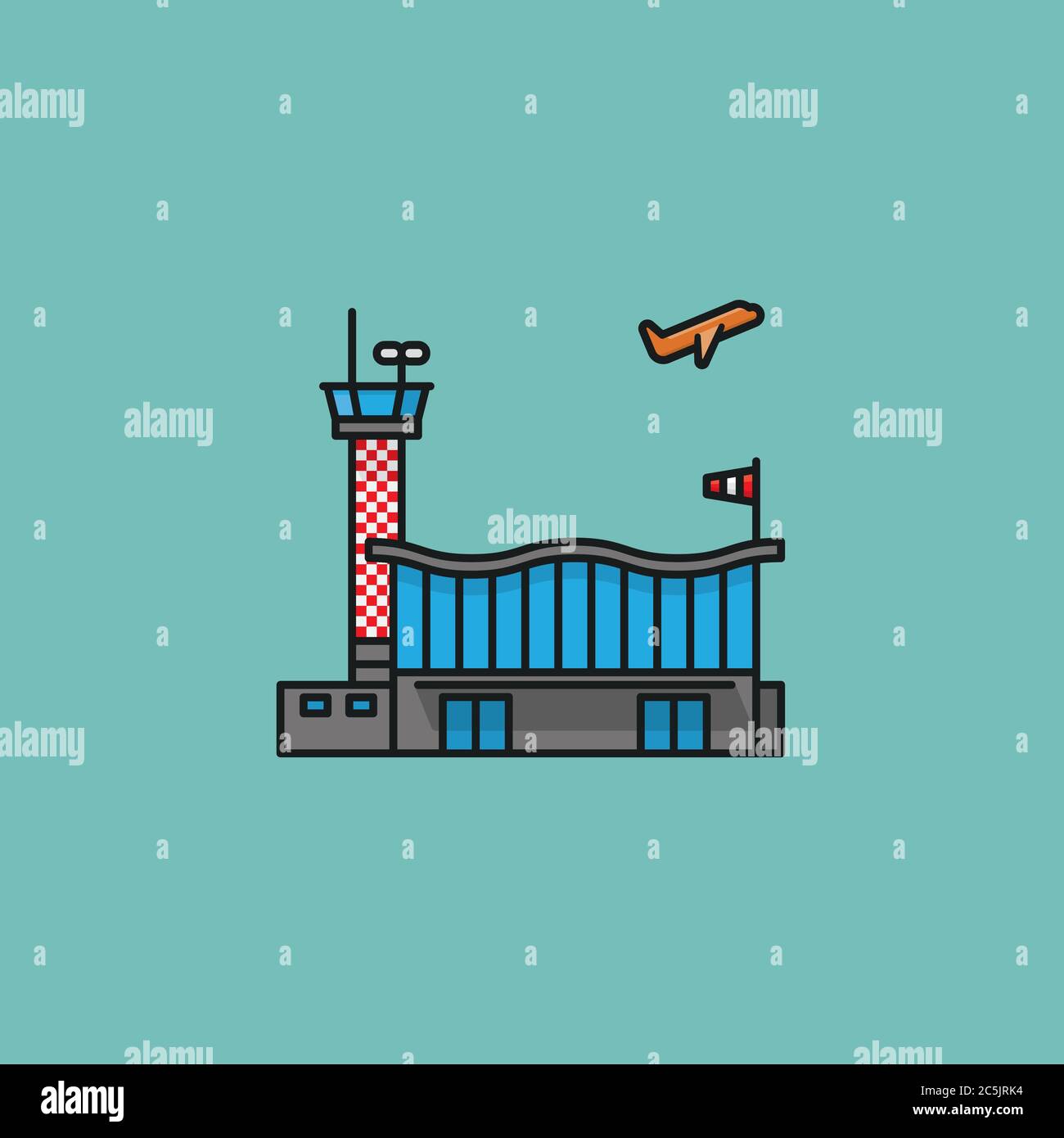 Air traffic control on Stock Vector Images - Alamy