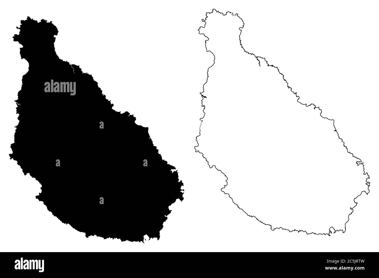 Santiago island (Republic of Cabo Verde, Cape Verde, archipelago) map ...