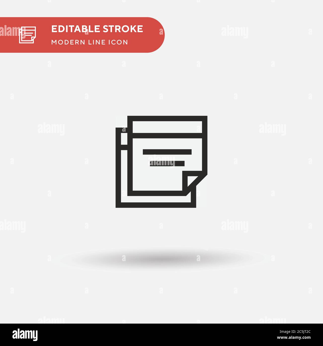 Documents Simple vector icon. Illustration symbol design template for ...