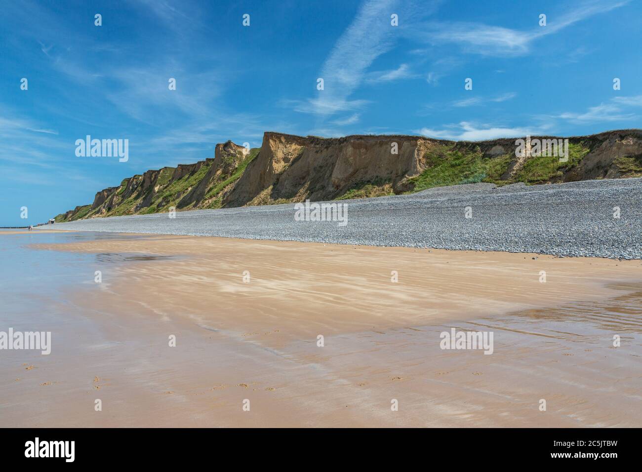 Sheringham Beach, Norfolk, UK. tranquillity in the summer Stock Photo ...
