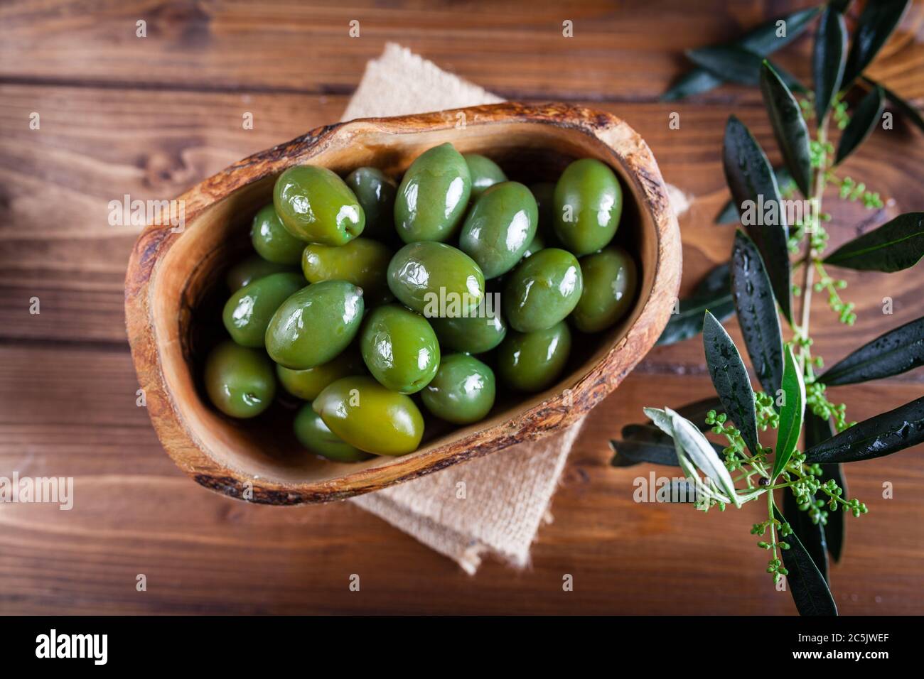Bella di cerignola green olives from Apulia region, Itally Stock Photo ...