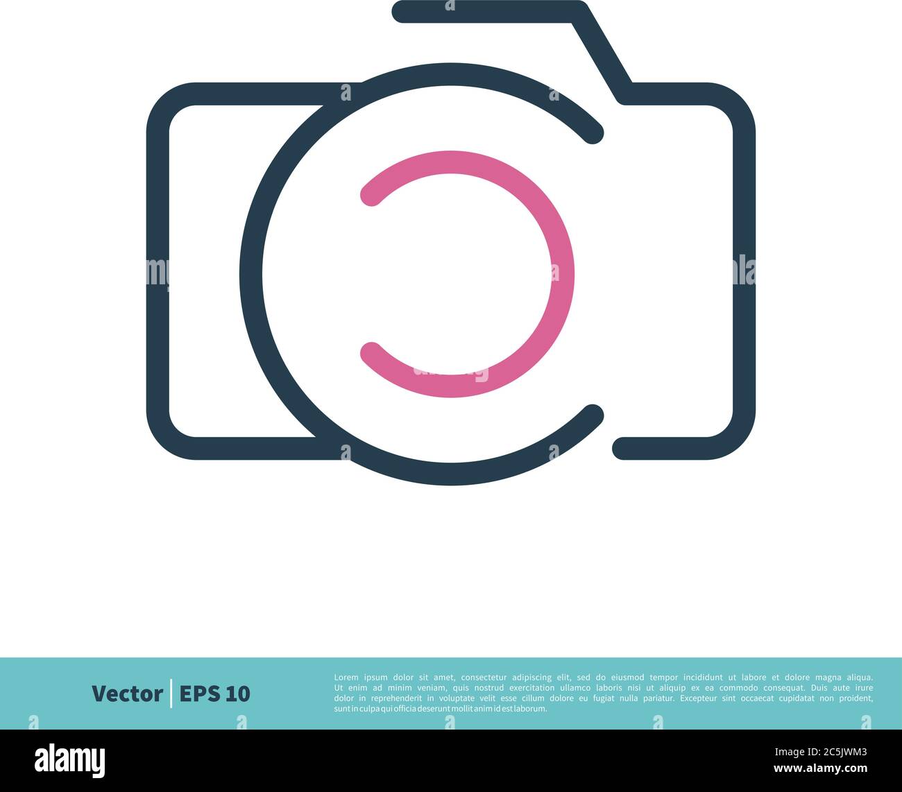 Camera Line Art letter C Icon Vector Logo Template Illustration Design ...