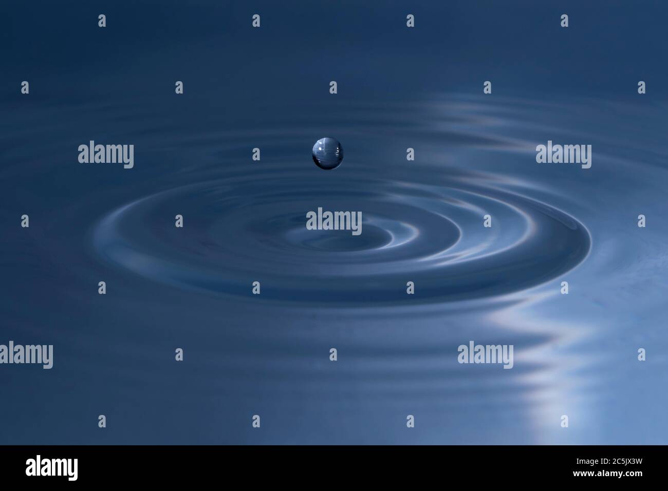 Water Drop Ripple From Above