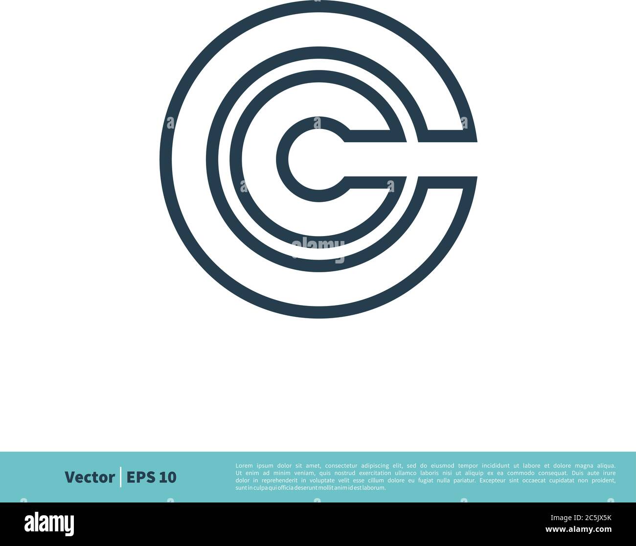 Letter C Circle Icon Vector Logo Template Illustration Design. Vector ...