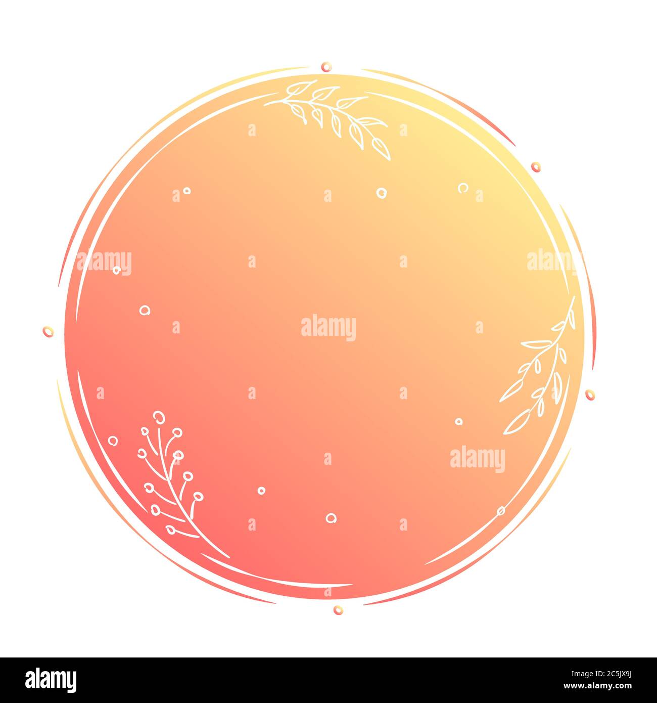 Orange label text autumn Stock Vector Images - Alamy
