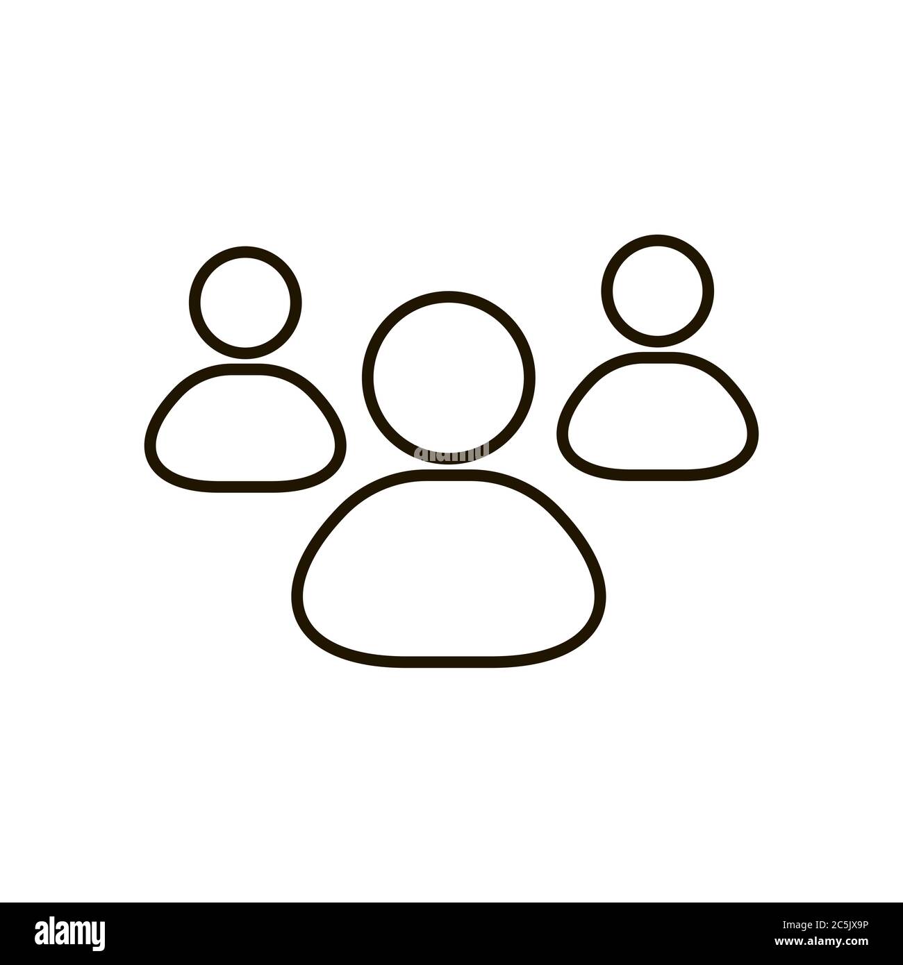 Group of people icon in trendy flat style isolated. Eps 10 Stock Vector ...