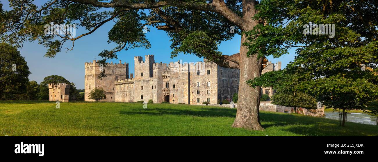 Daytime view in Summer of Raby Castle in Staindrop, County Durham ...