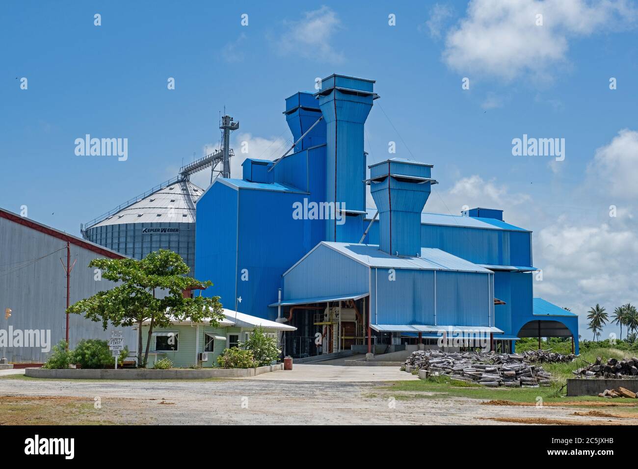 Factory near New Amsterdam, East Berbice-Corentyne Region, Guyana ...
