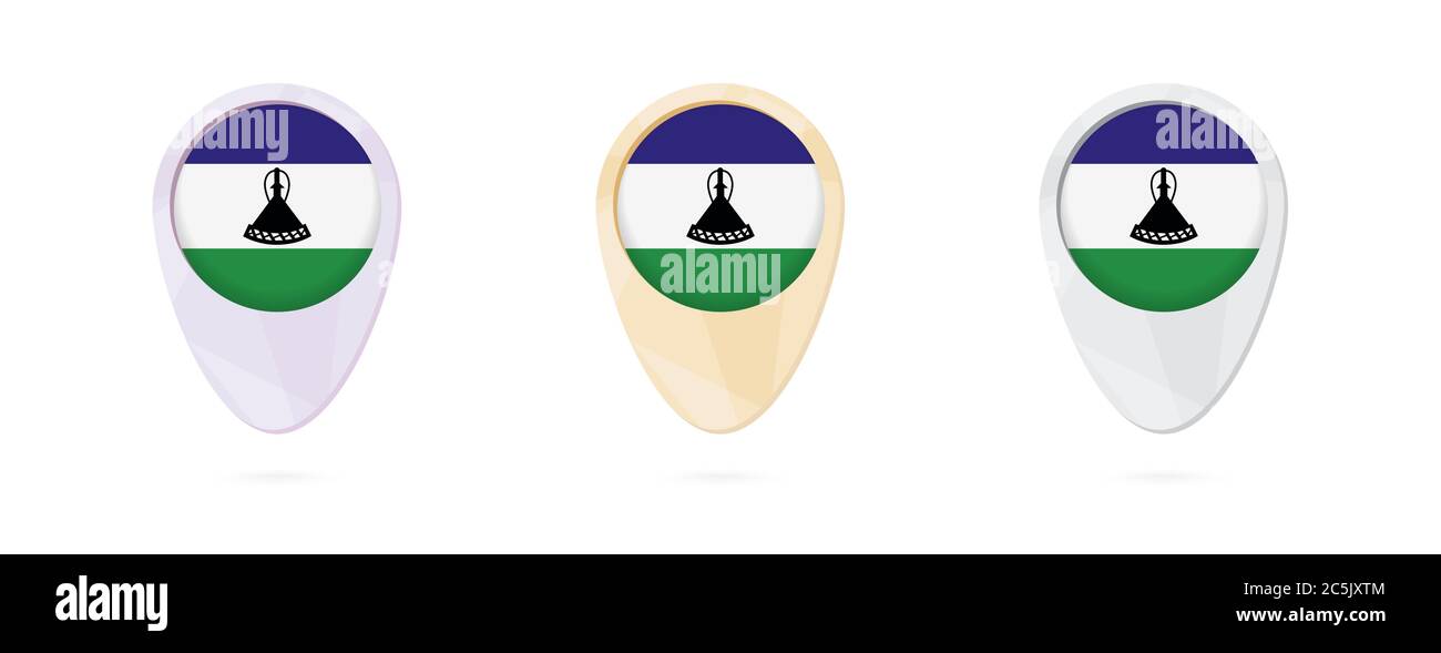 Lesotho map pin national hi-res stock photography and images - Alamy