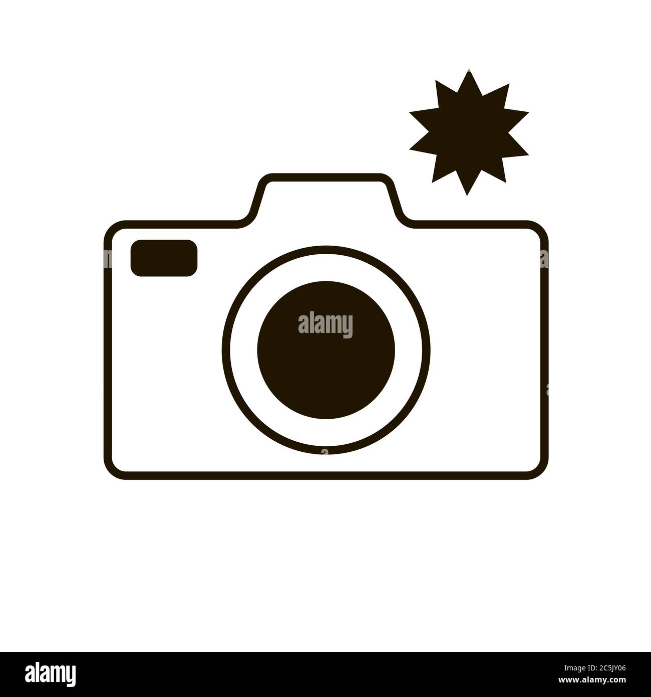 Flash camera icon in trendy flat style isolated. Illustration eps 10 ...