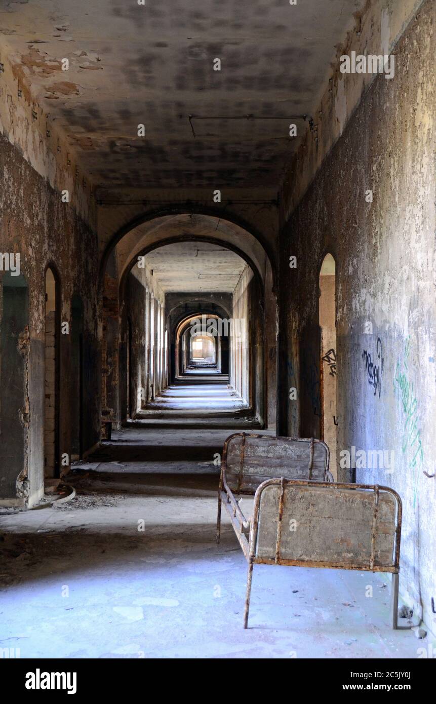 Ancient hospital dated around 1900 Stock Photo - Alamy