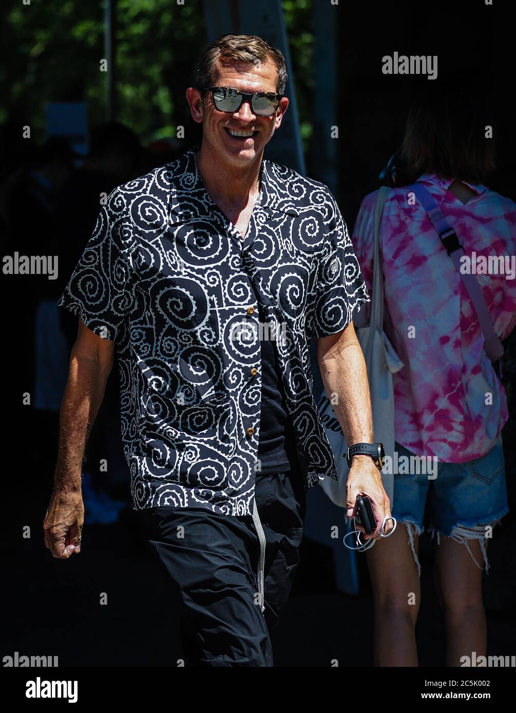 MILAN, Italy- June 16 2019: Dean Cook on the street during the Milan ...