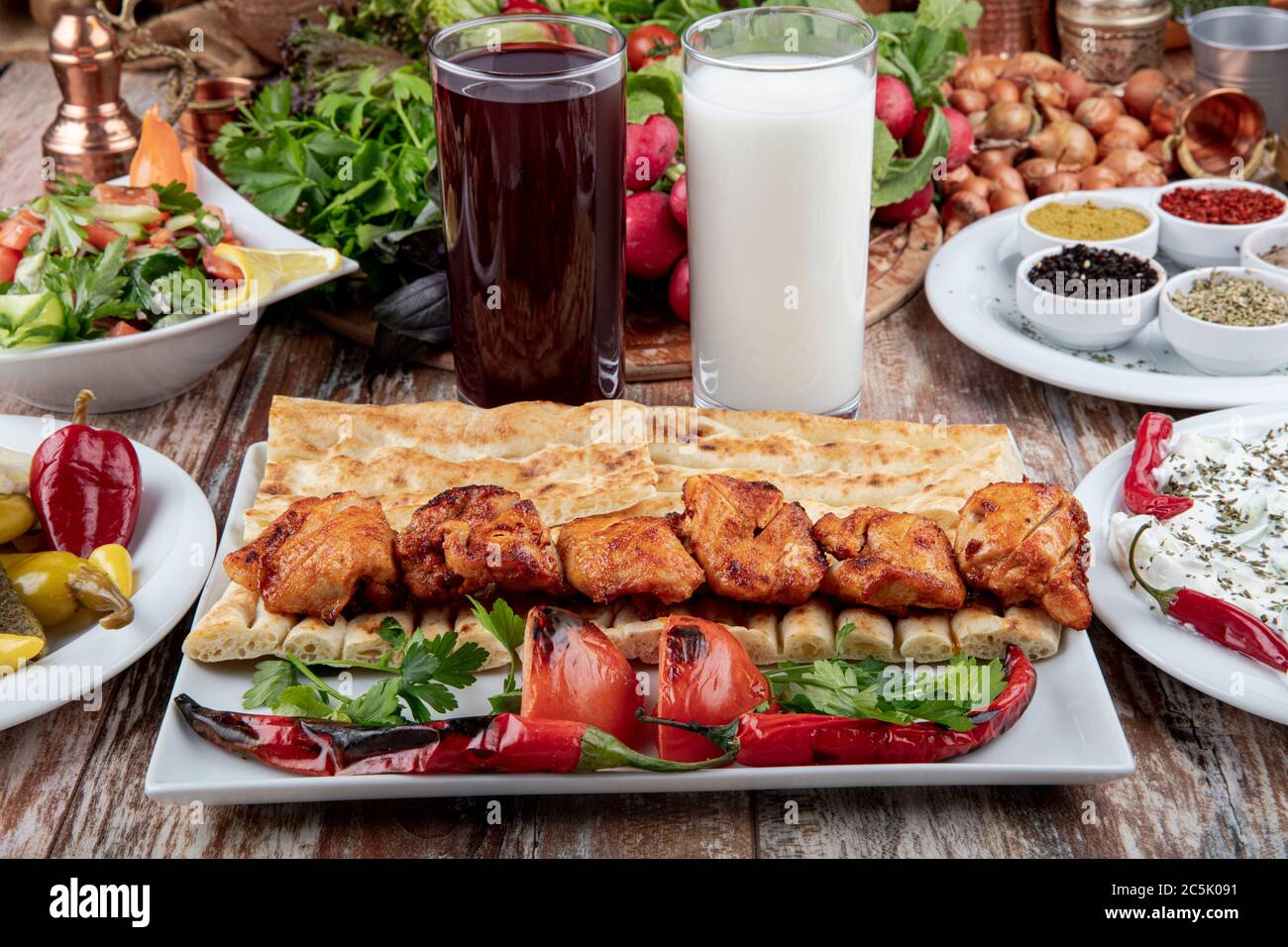 Chiken kebab hi-res stock photography and images - Alamy