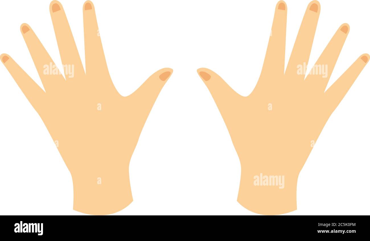 Female hands. Sign. Vector illustration Stock Vector Image & Art - Alamy