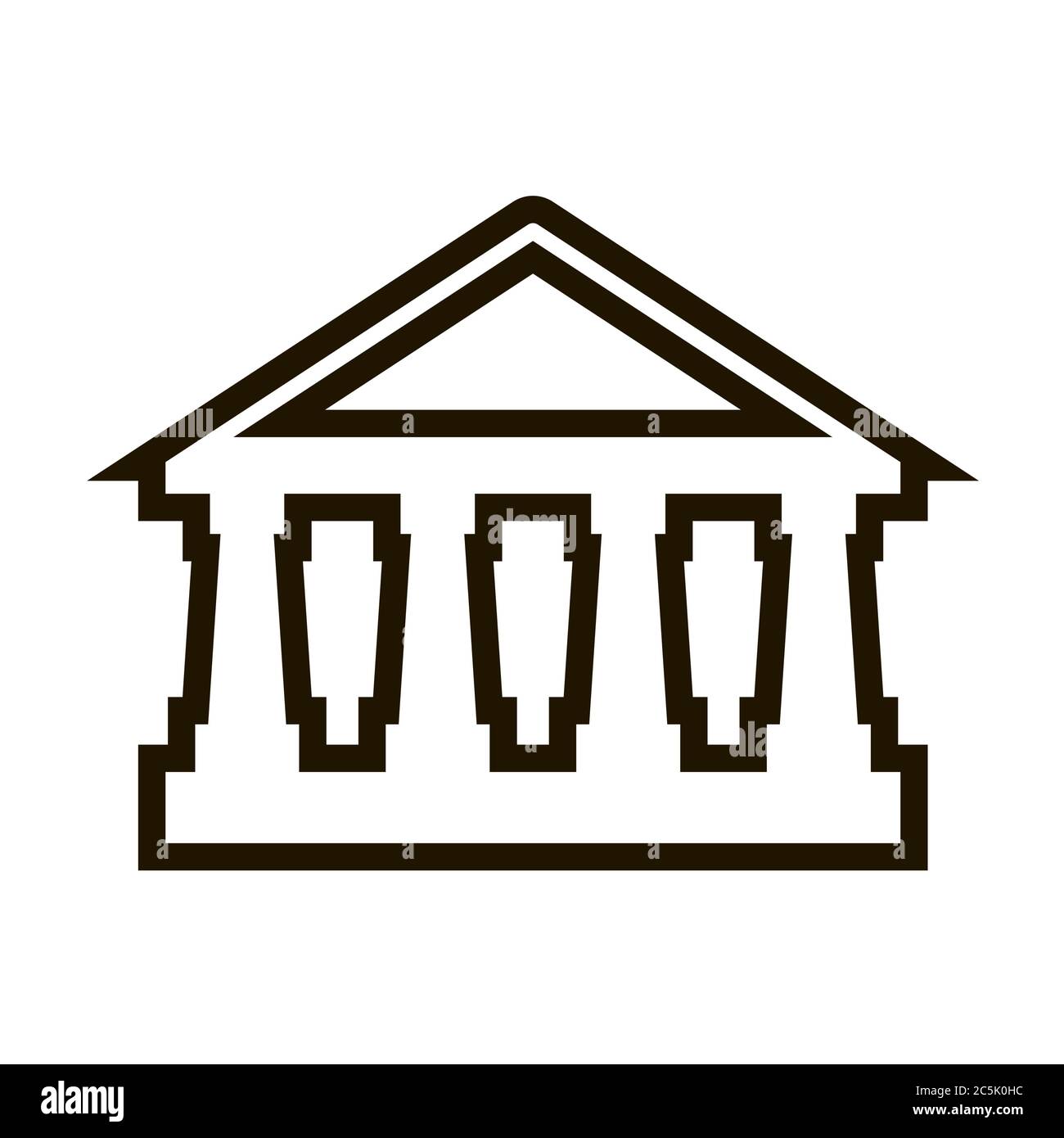 Courthouse symbol icon Stock Vector Images - Alamy