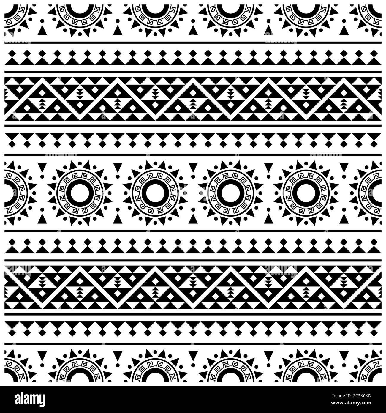 Black Aztec Pattern