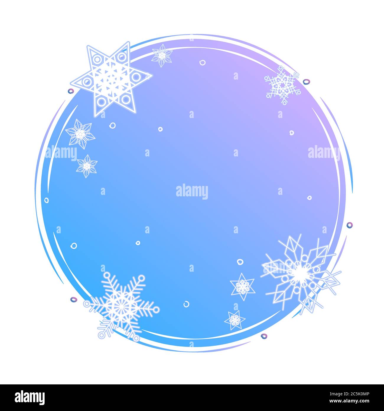 Snowflake Frame Round