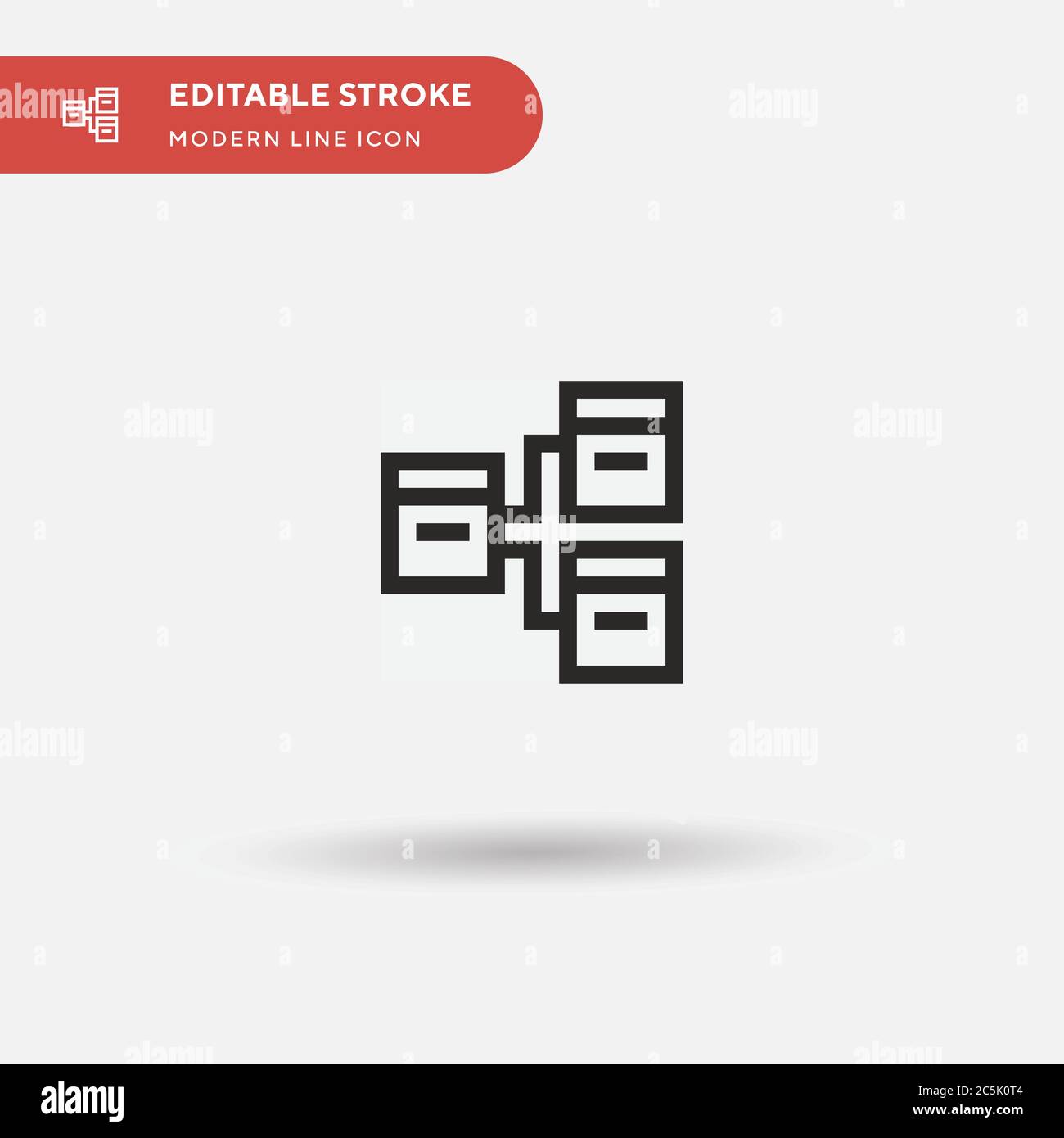 Cluster Simple vector icon. Illustration symbol design template for web ...