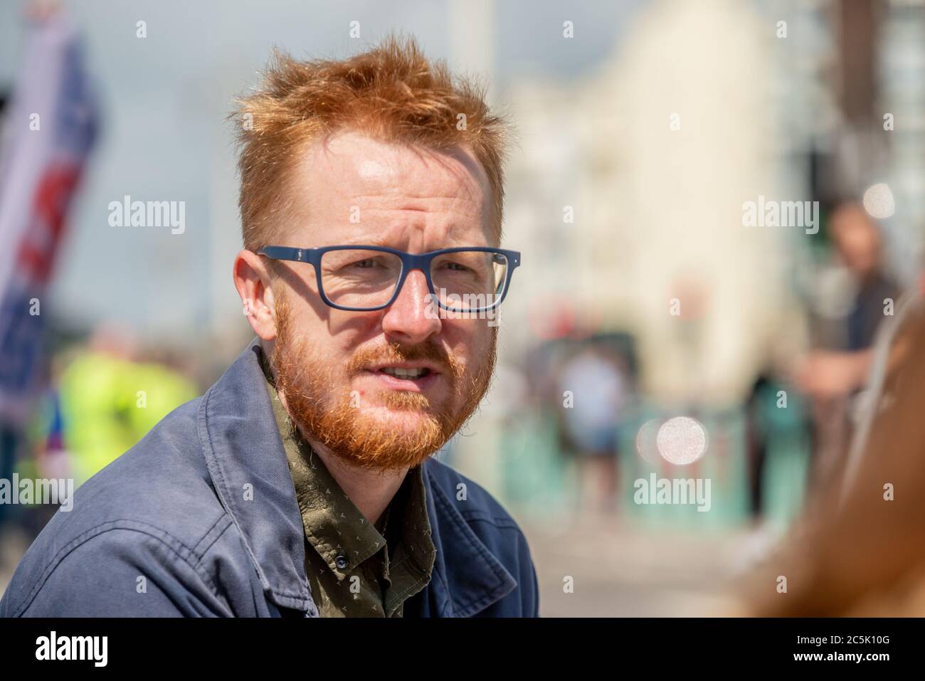 Brighton UK July 3rd 2020: Lloyd Russell Moyle, MP for Brighton ...
