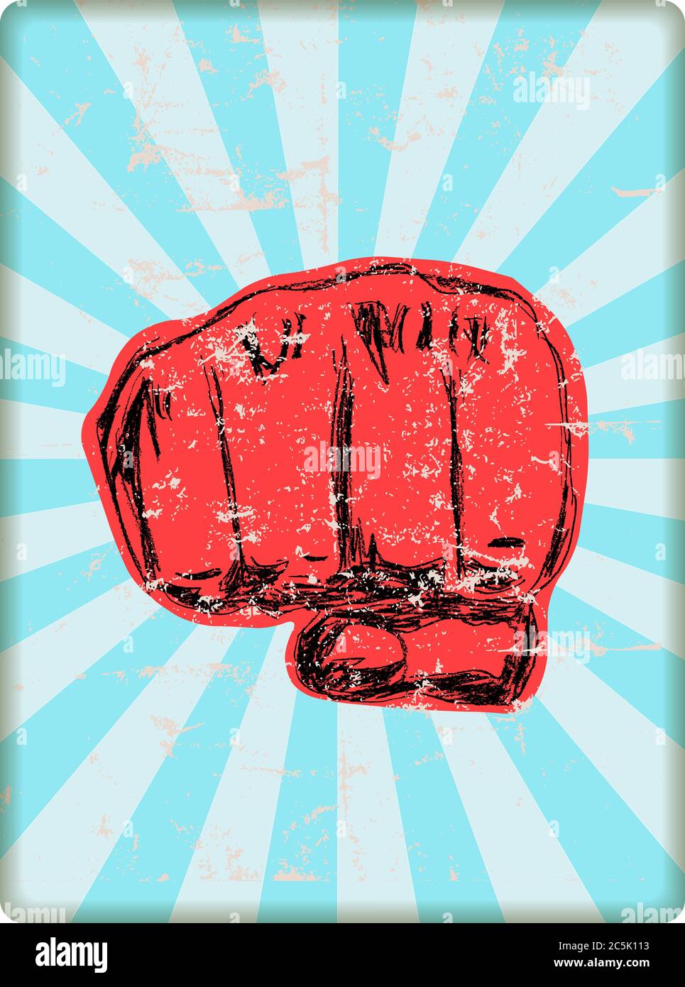Human fist as a symbol of power Stock Vector Images - Alamy