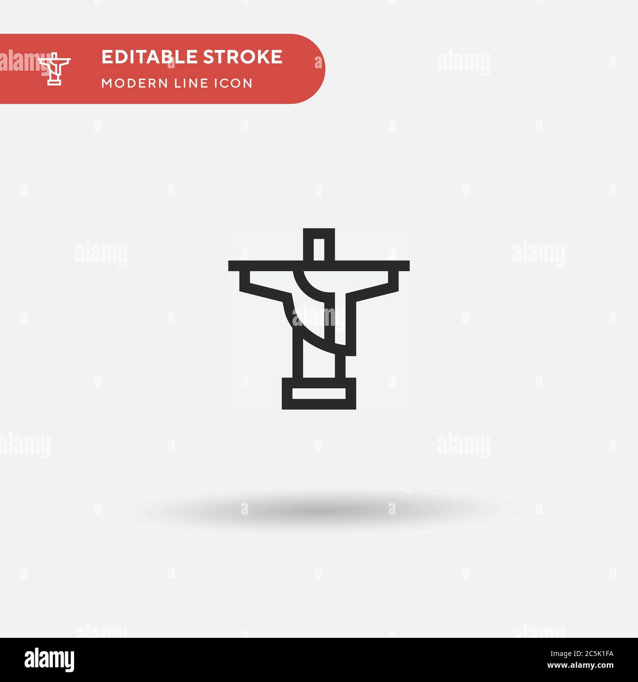 Modern jesus statue Stock Vector Images - Alamy