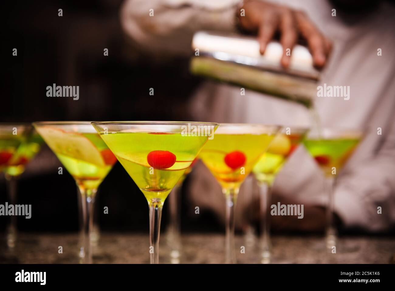 Blue cherry martini hi-res stock photography and images - Alamy