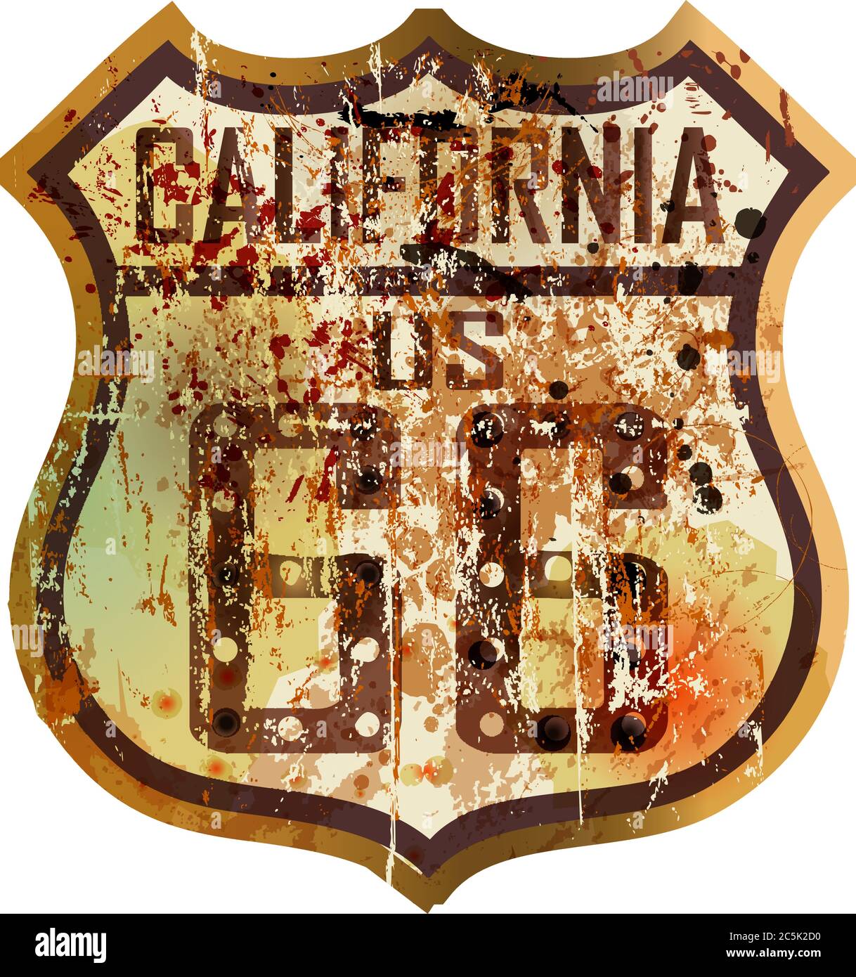 California historic Stock Vector Images - Alamy