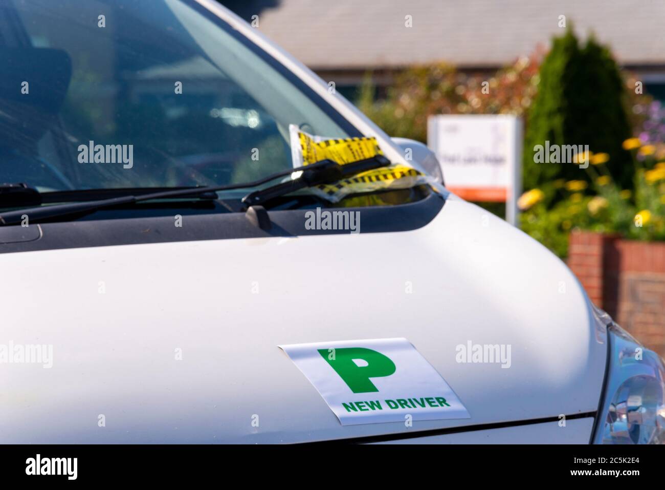 New Driver P car with parking ticket from being parked in restricted ...