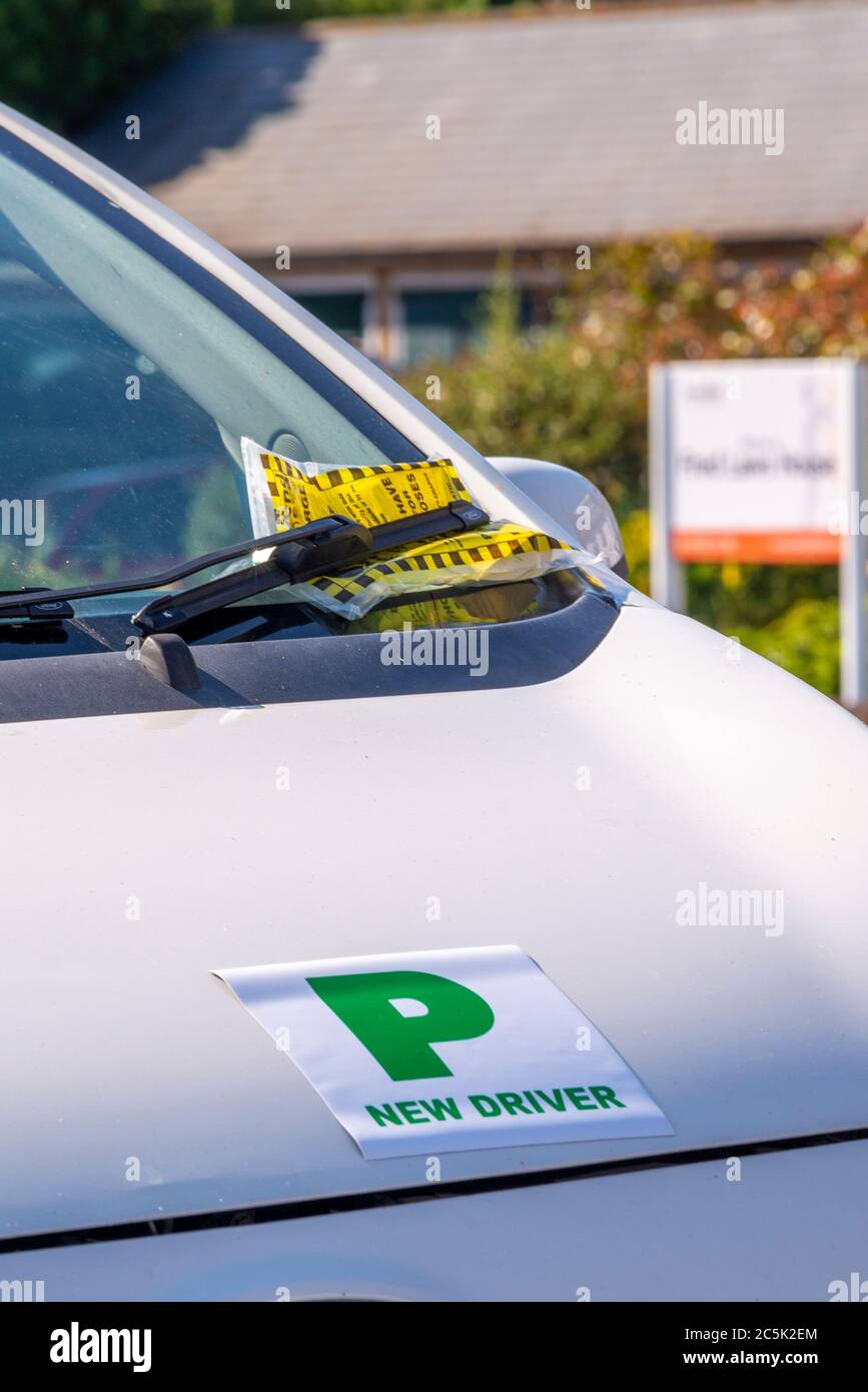 New Driver P car with parking ticket from being parked in restricted ...