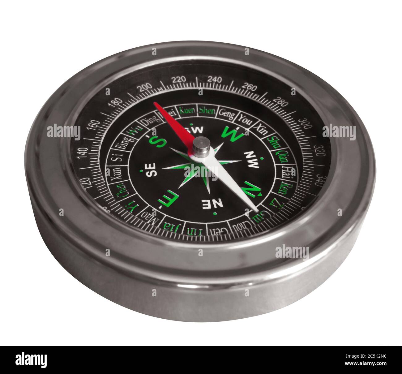 Compass isolated on white. Clipping Path included Stock Photo - Alamy