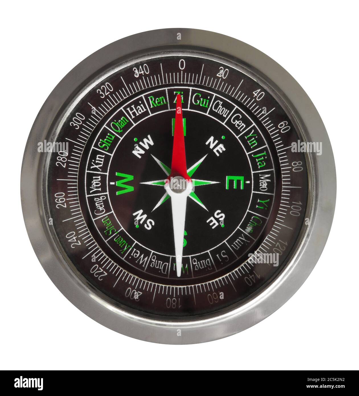 Compass isolated on white. Clipping Path included Stock Photo - Alamy