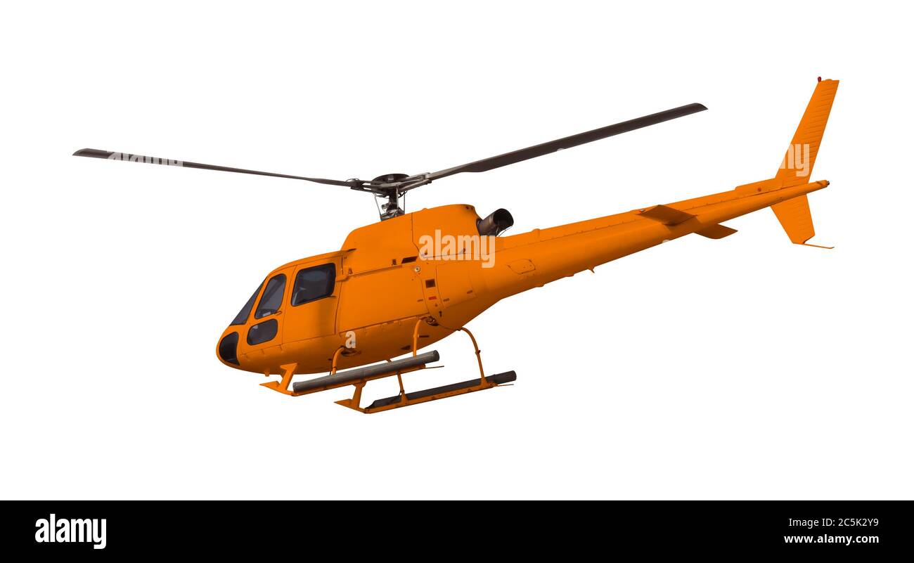 Orange helicopter hi-res stock photography and images - Alamy