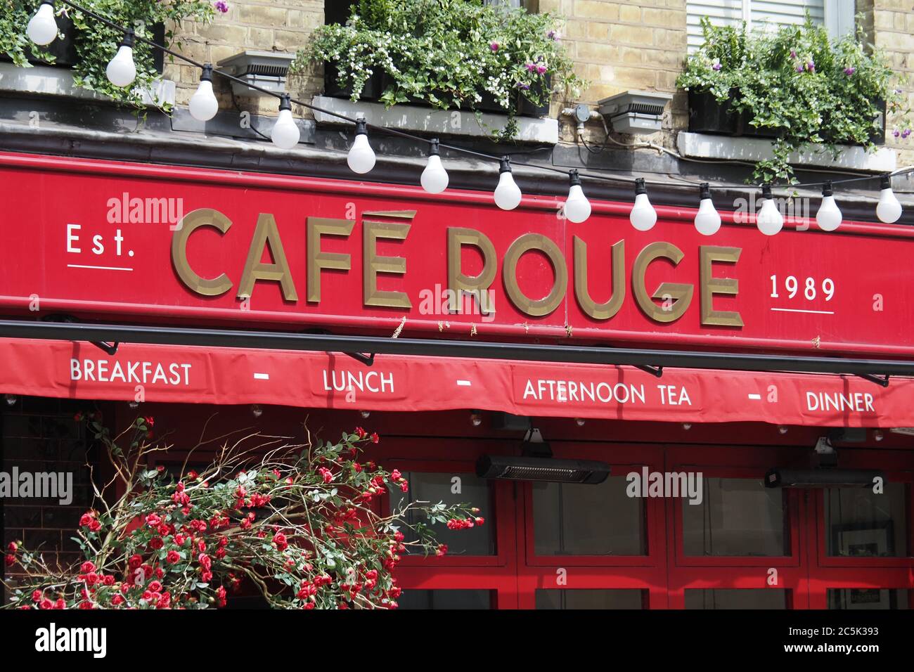 London, UK - 3 July 2020. BritainÕs high-street restaurant chain Cafe ...