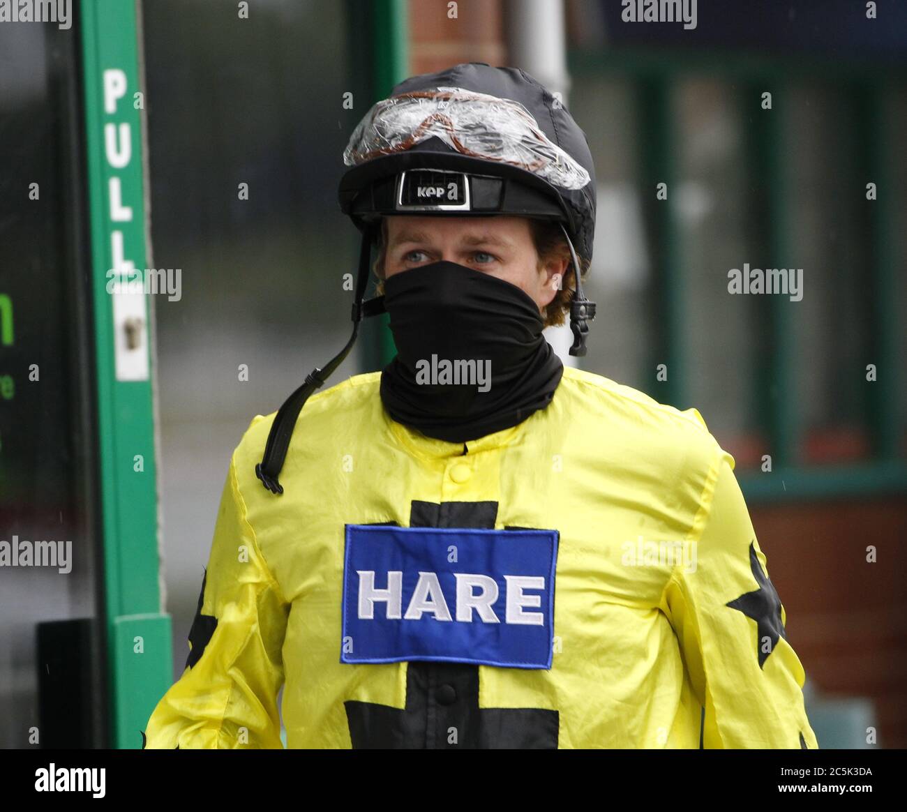 Jockey Tom Queally at Wolverhampton Racecourse Stock Photo - Alamy