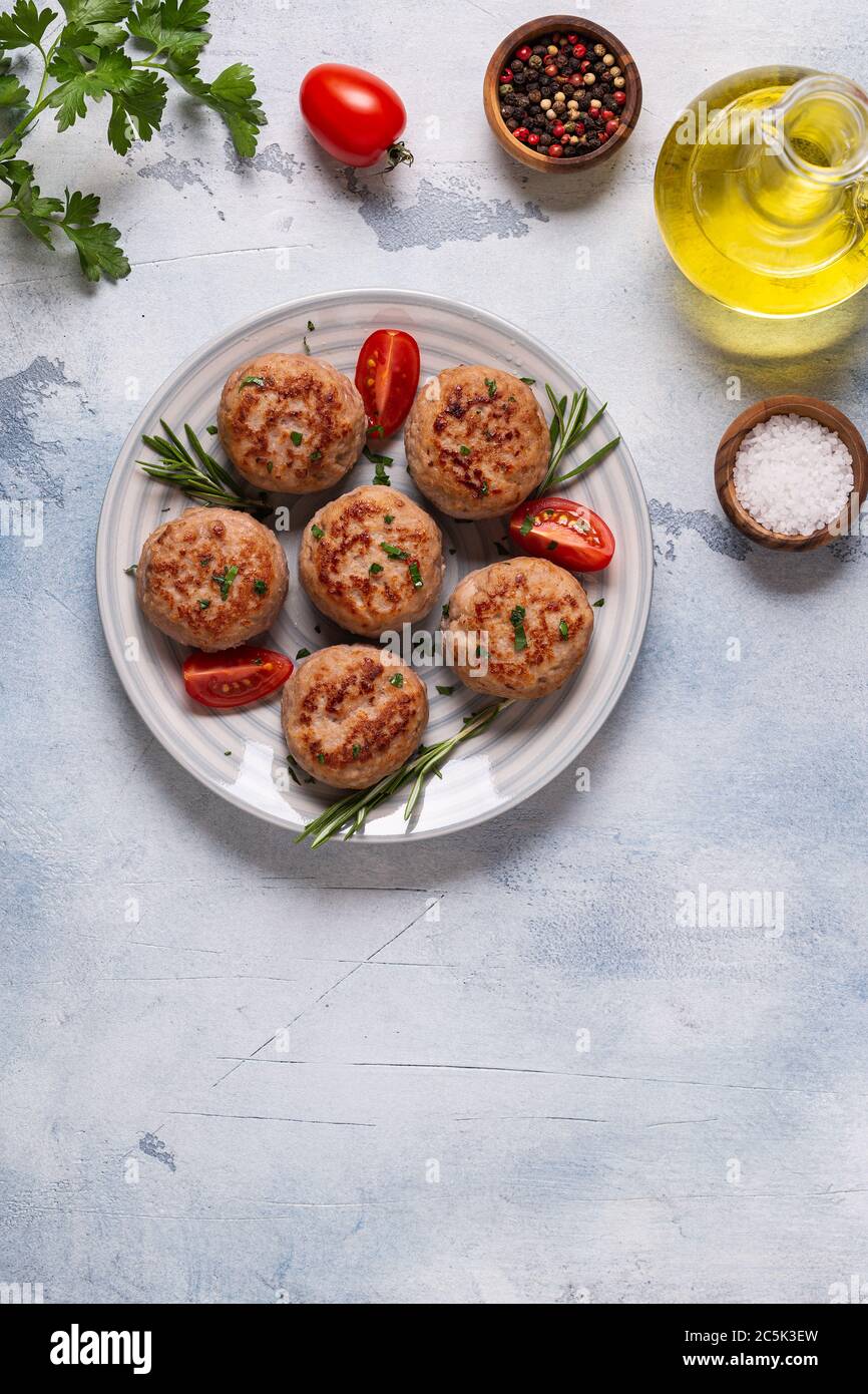 Food top view chicken hi-res stock photography and images - Alamy