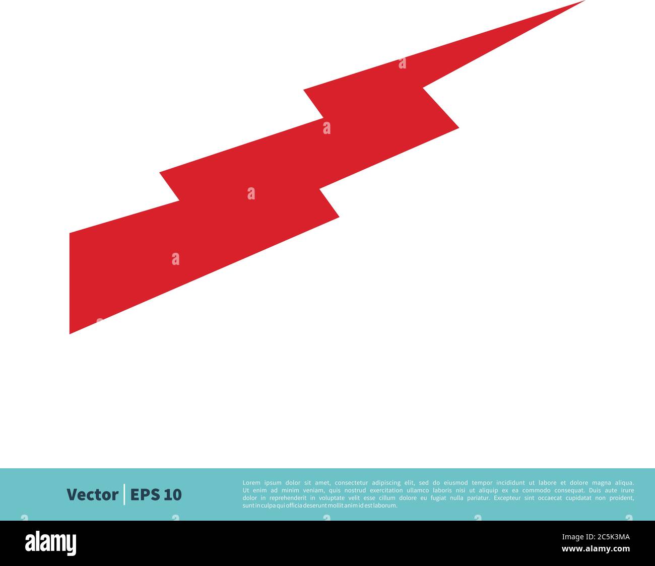 Red Thunderbolt Icon Vector Logo Template Illustration Design. Vector ...