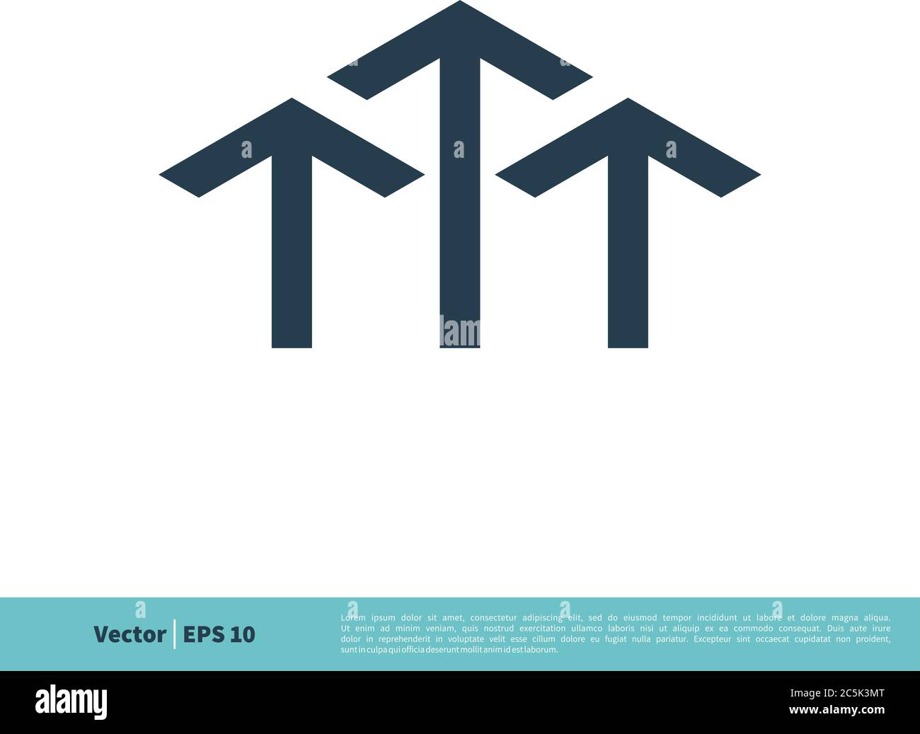 Arrow Roof House Icon Vector Logo Template Illustration Design. Vector ...