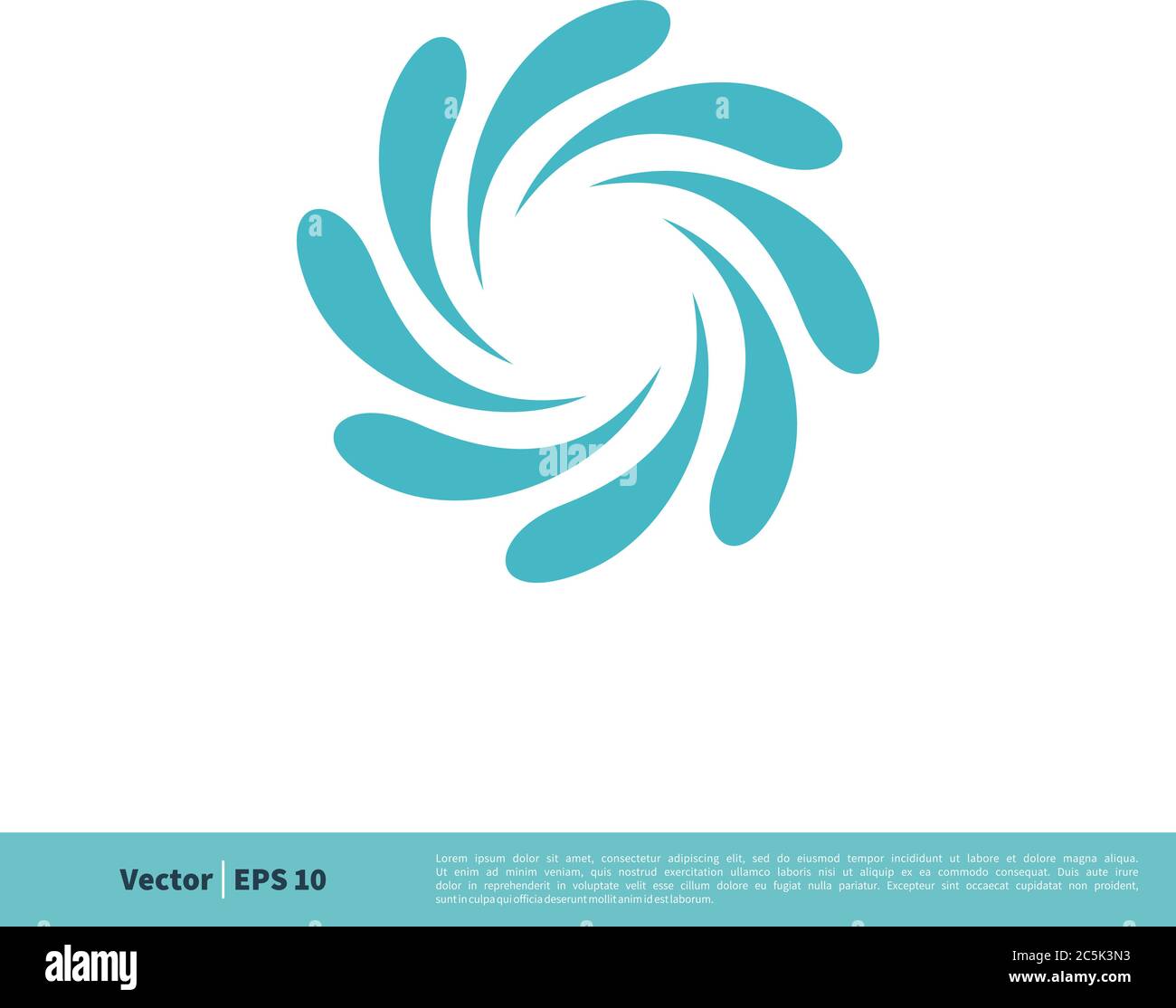 Circle Propeller Decoration Icon Vector Logo Template Illustration ...