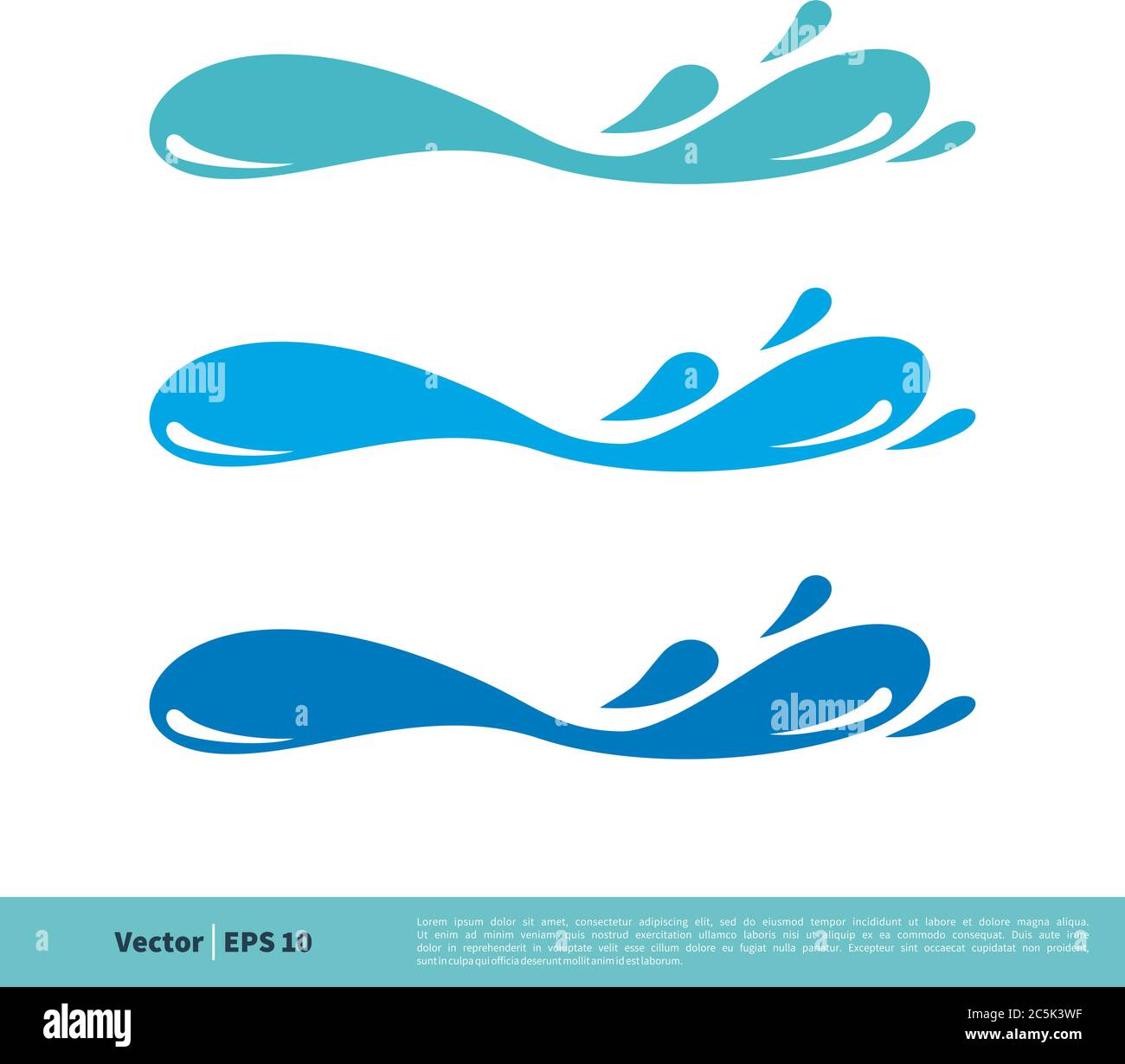 Ornamental Splash Water Logo Template Illustration Design. Vector EPS ...