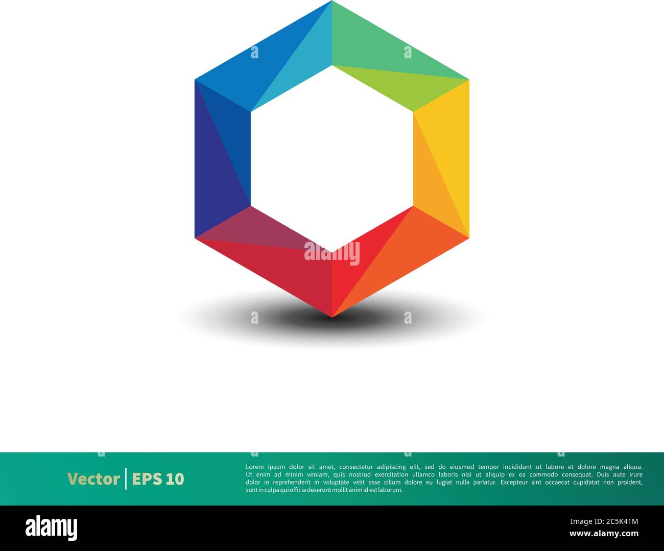 Colorful Hexagon Vector Logo Template Illustration Design. Vector EPS ...